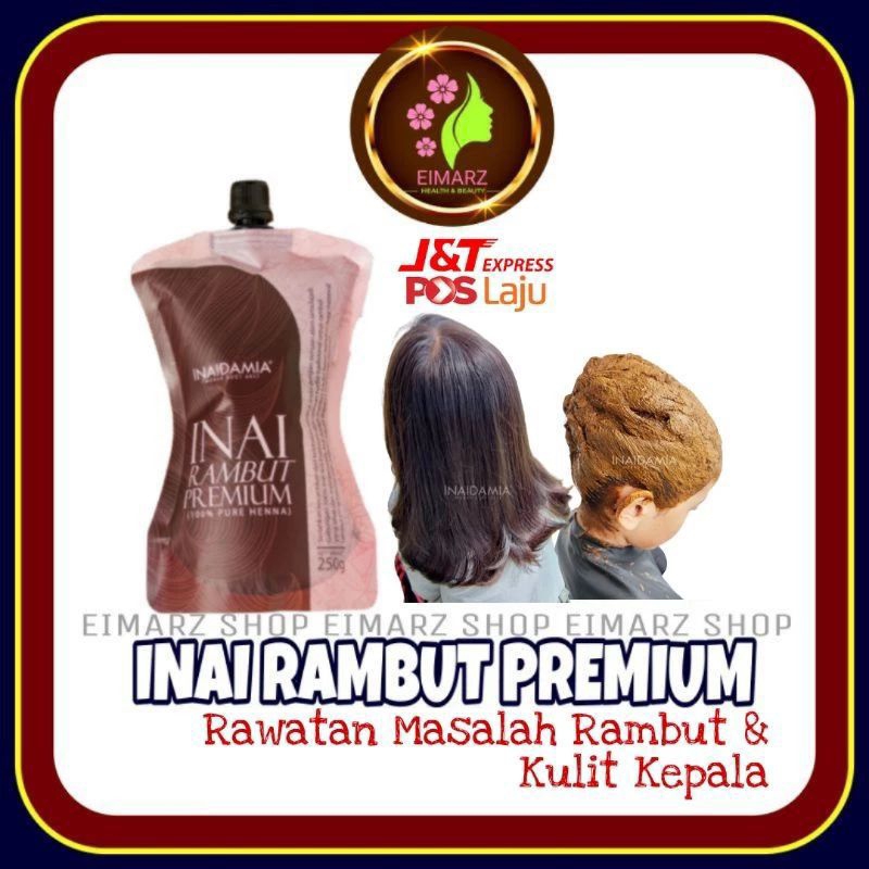 🔥Inai Rambut Premium Pure Henna Inaidamia Daun Inai Asli Original ...