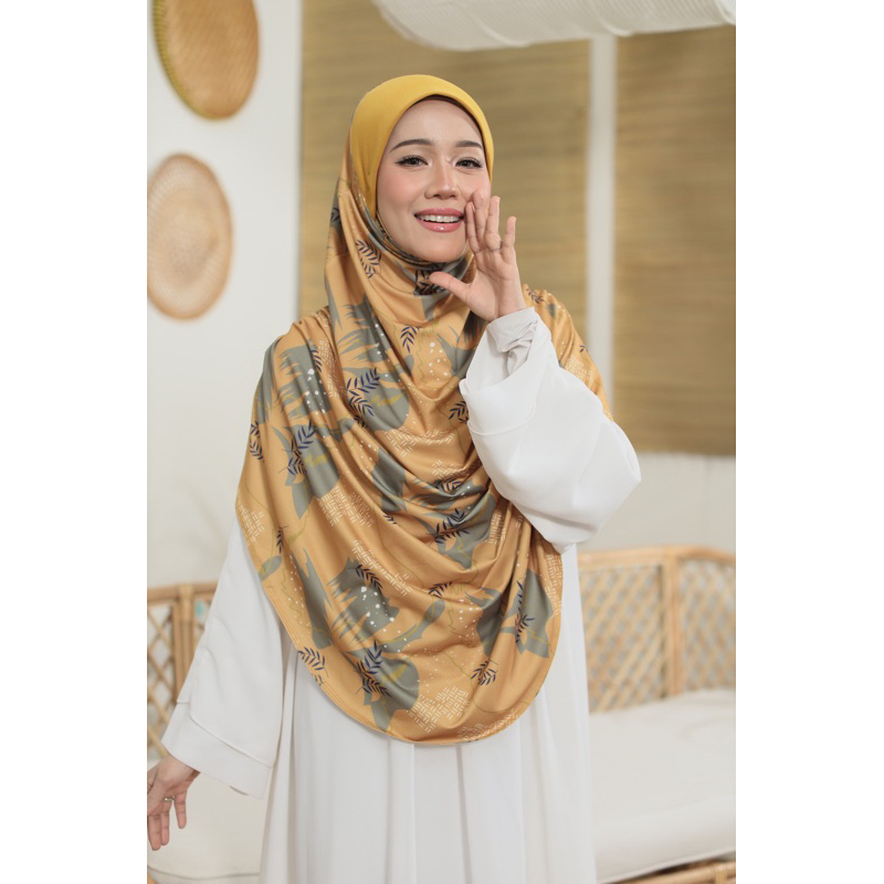 Tudung Sarung Instant Pleated Printed Kedut Bahu bidang 60 | Shopee ...