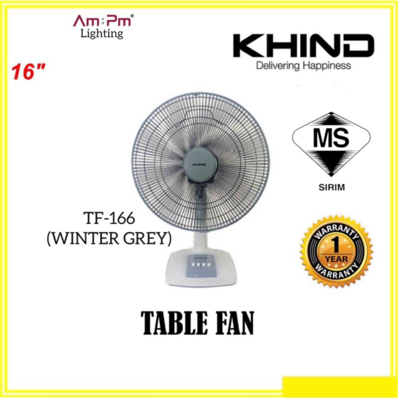 KHIND TABLE FAN 16" (TF166) | Shopee Malaysia