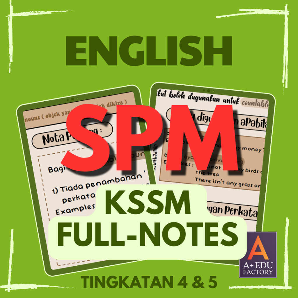 [📚PDF] NOTA LENGKAP ENGLISH [SPM] KSSM A+ NOTES | Shopee Malaysia