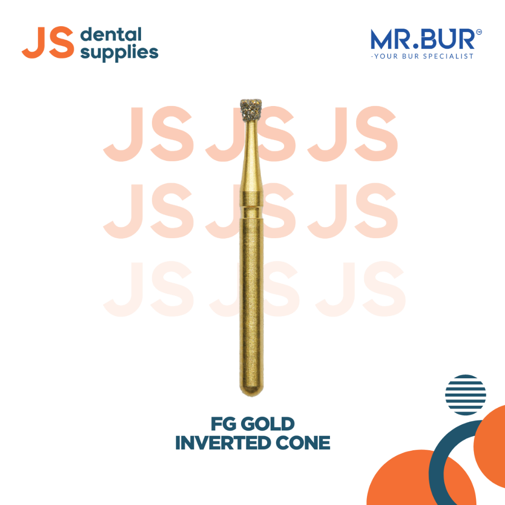 Gold Inverted Cone Diamond Bur FG | Cavity Preparation | Use on ...
