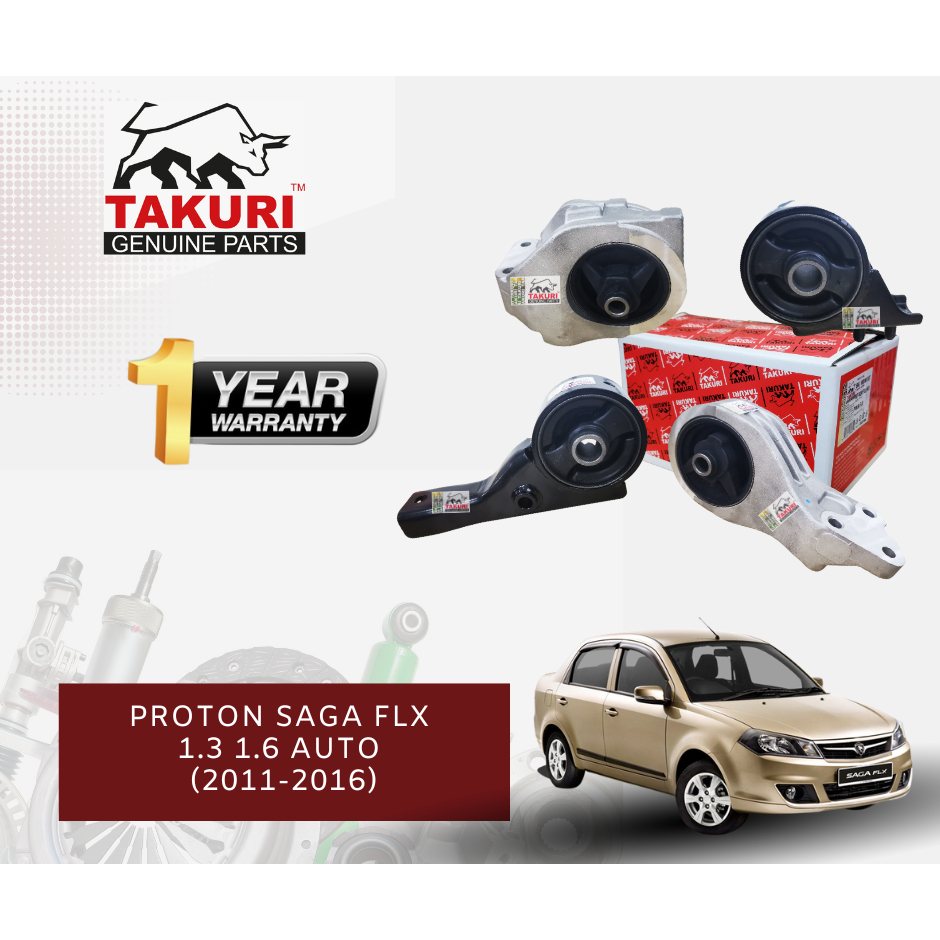 TAKURI PROTON SAGA FLX 1.3 1.6 AUTO/MANUAL (2011-2016) ENGINE MOUNTING ...