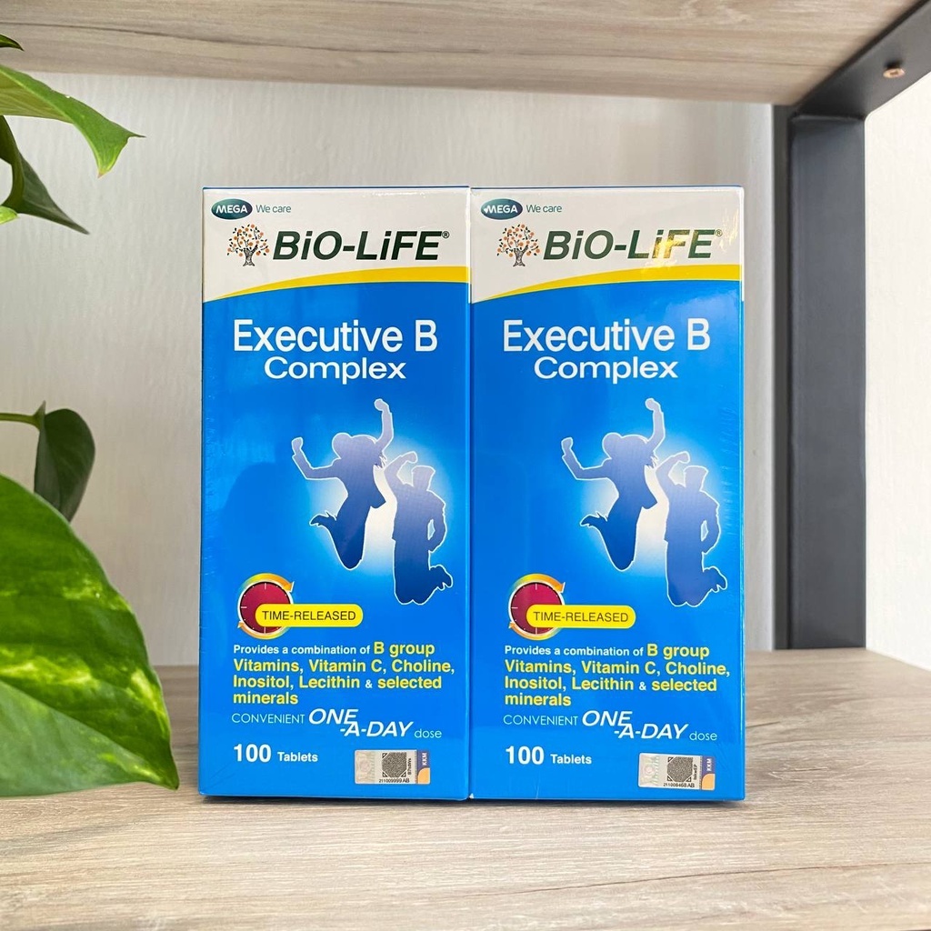 BIO-LIFE EXECUTIVE B COMPLEX TIME-RELEASED 2X100'S exp:05/2026 | Shopee ...