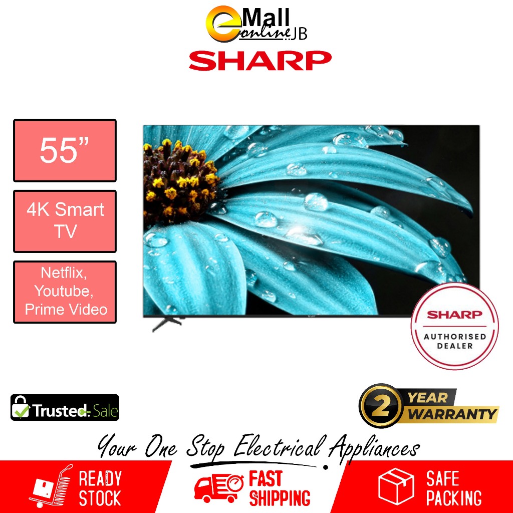 Sharp 4TC65FJ1X 65" 4TC55FJ1X 55" FJ1 Series 4K UHD Google TV | LED TV ...