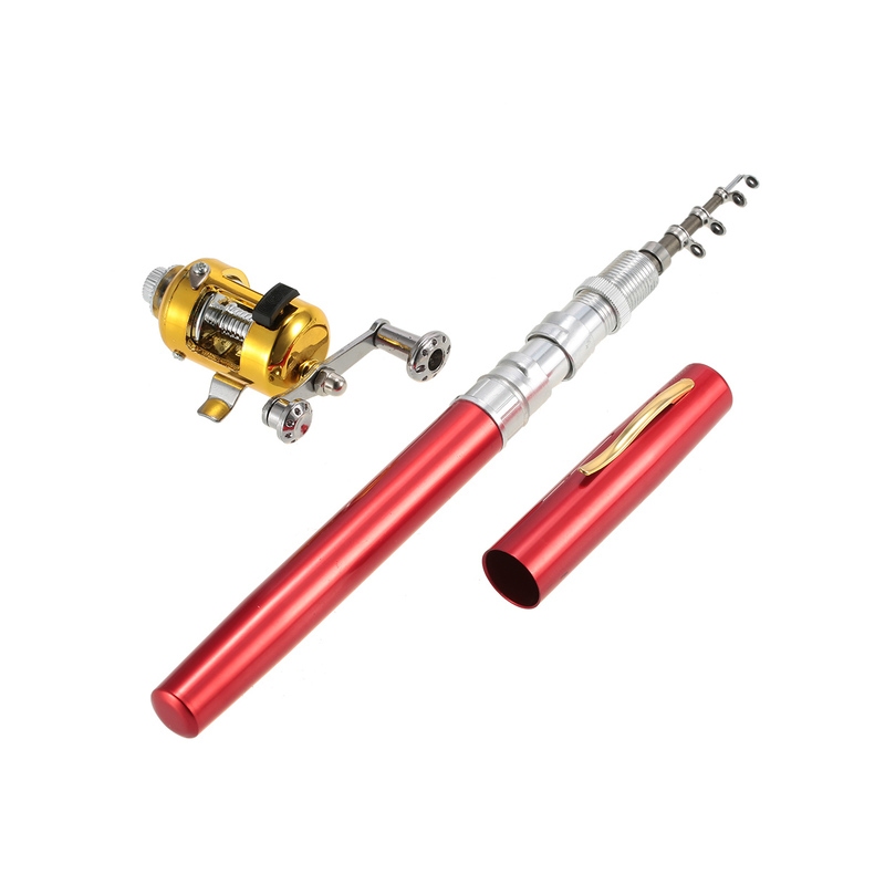 Ready Stock Portable Mini Pocket Fishing Pen Mini Rod Set Portable ...