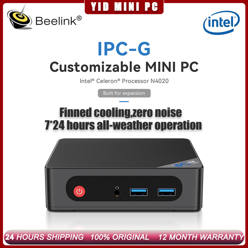 2024 NEW Beelink MINI PC Intel Celeron N4020 Windows DDR4 8G+128G EMMC IPC-G Finned Cooling ...