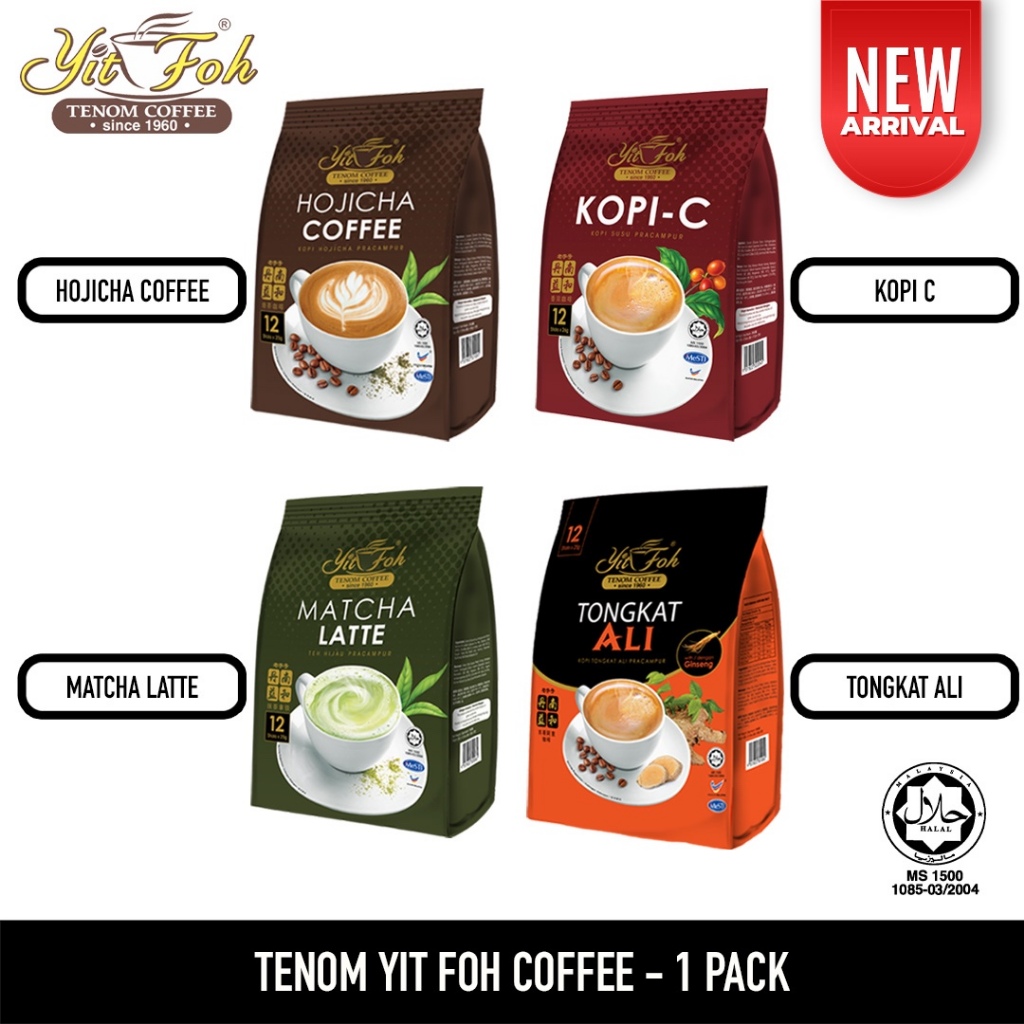 YIT FOH TENOM SABAH COFFEE - KOPI C/HOJICHA/MATCHA LATTE/TONGKAT ALI ...