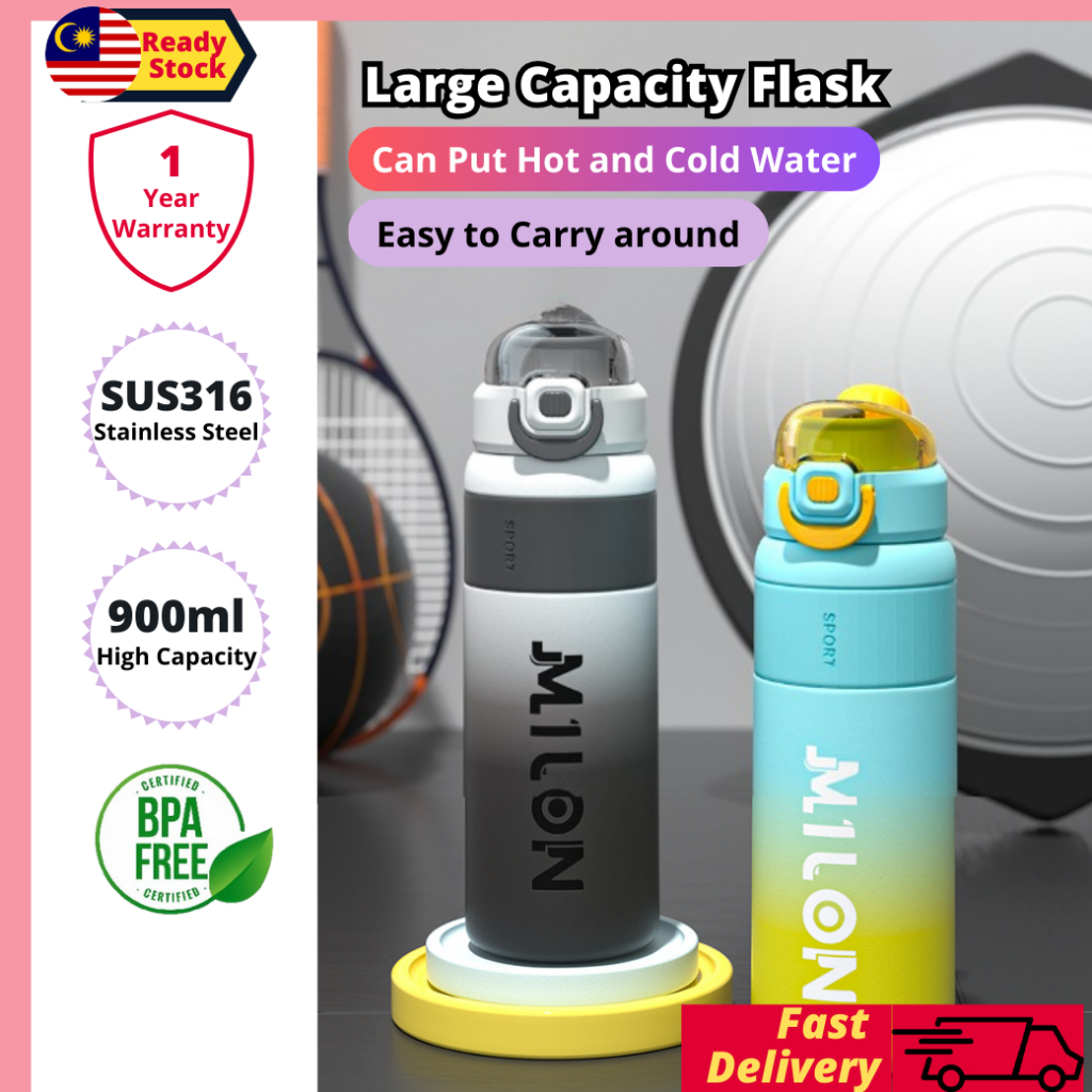 Children We Care: M57 900ml 316 Stainless Steel Vacuum Flask Bottle/Thermal Flask for gym ...