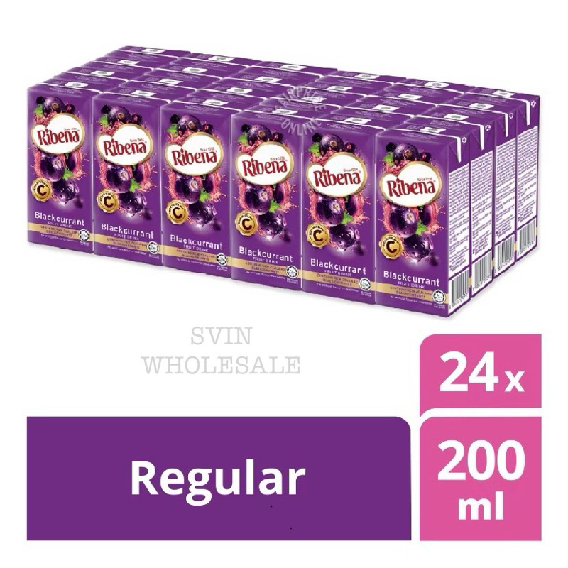 Ribena Blackcurrant Regular (24 x 200ML) | Shopee Malaysia