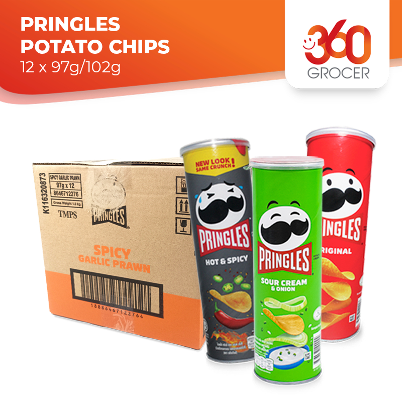 PRINGLES POTATO CHIPS - 12 x 102g | Shopee Malaysia