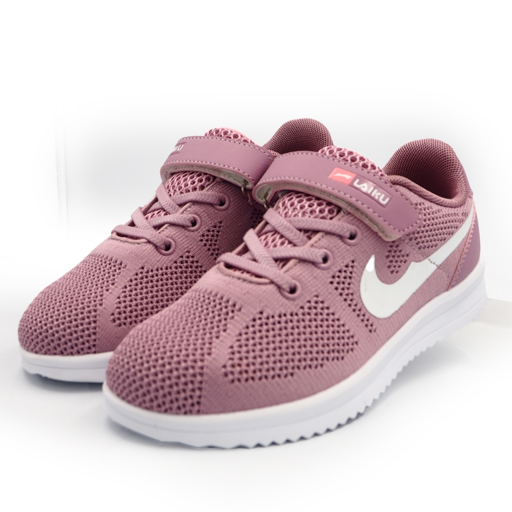 Boys & Girls Sports Mesh Breathable Shoes, Sneakers kasut sukan Pink ...
