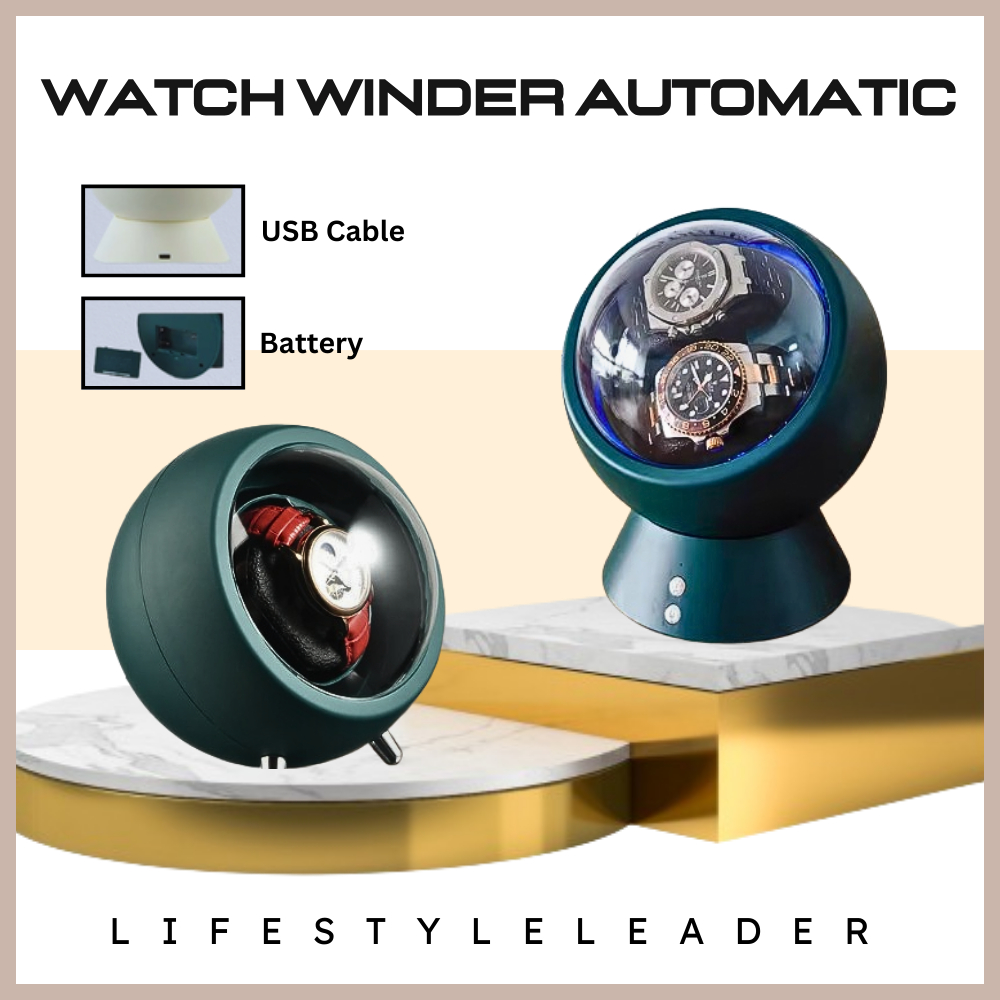 Watch Winder Automatic Rotating Watch Shaker 2 Way Power (USB/Battery ...
