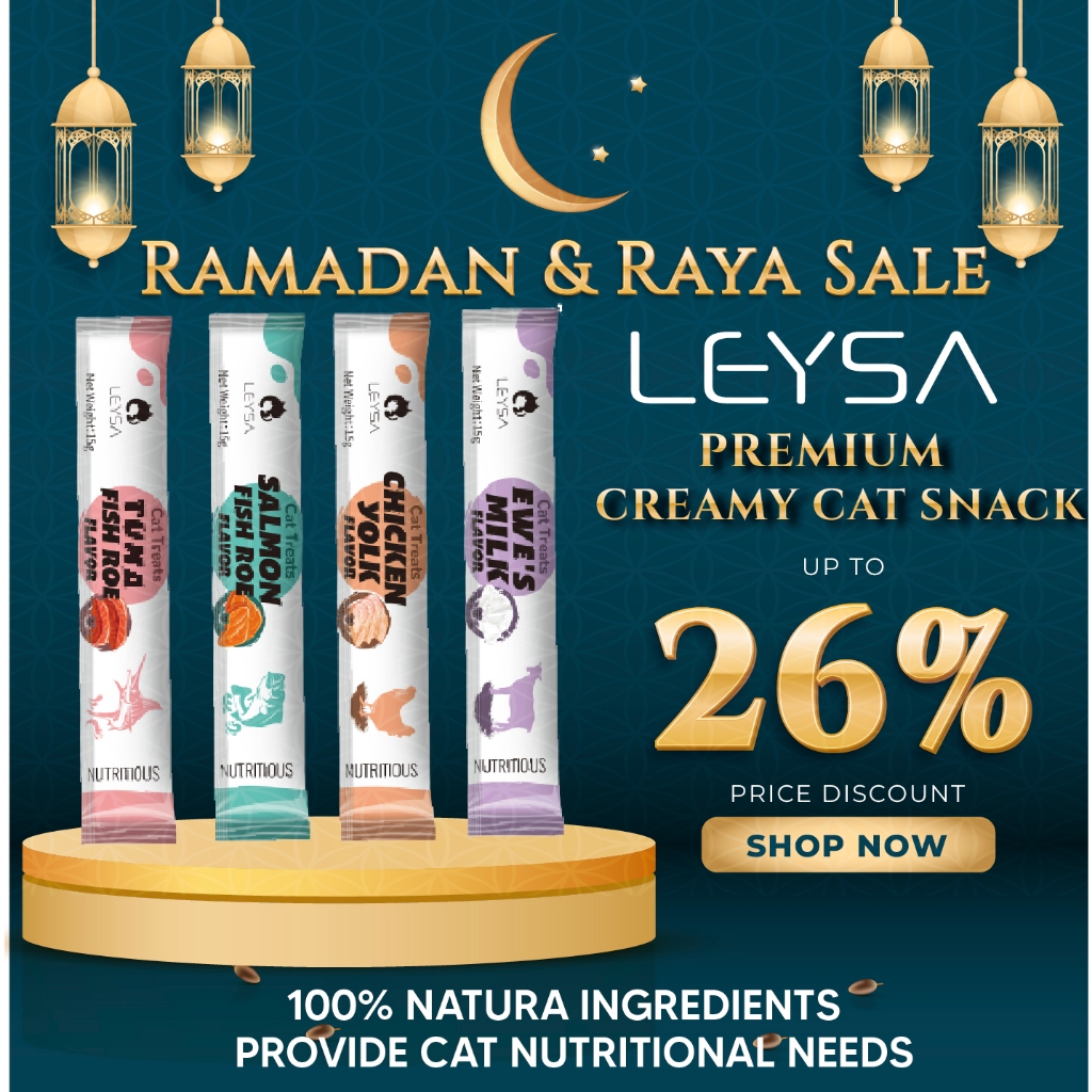 (Bundle 50pcs Free 3 Ishtar Cat Stick & Cat Treat / Leysa Premium Cat ...