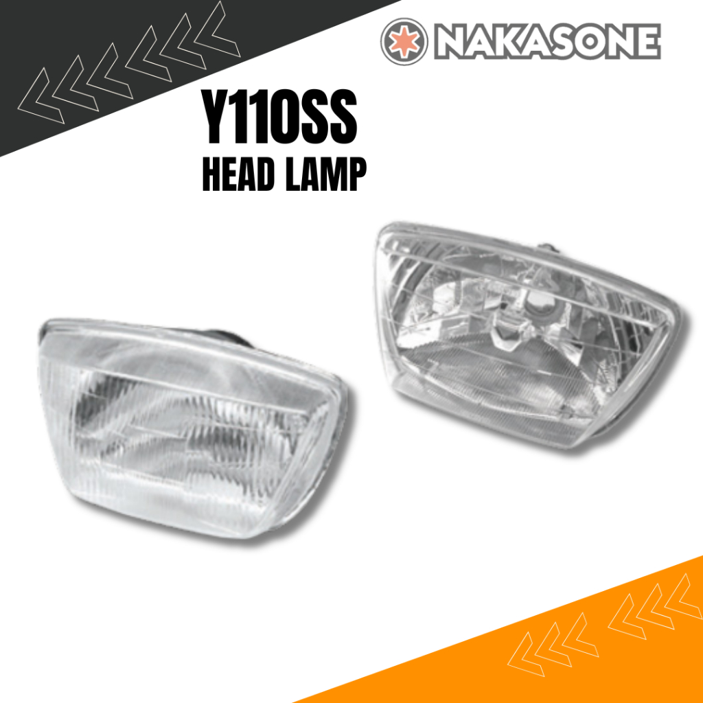 YAMAHA Y110SS HEAD LAMP [ STANDARD ] [ DIAMOND CHROME ] LAMPU DEPAN # ...