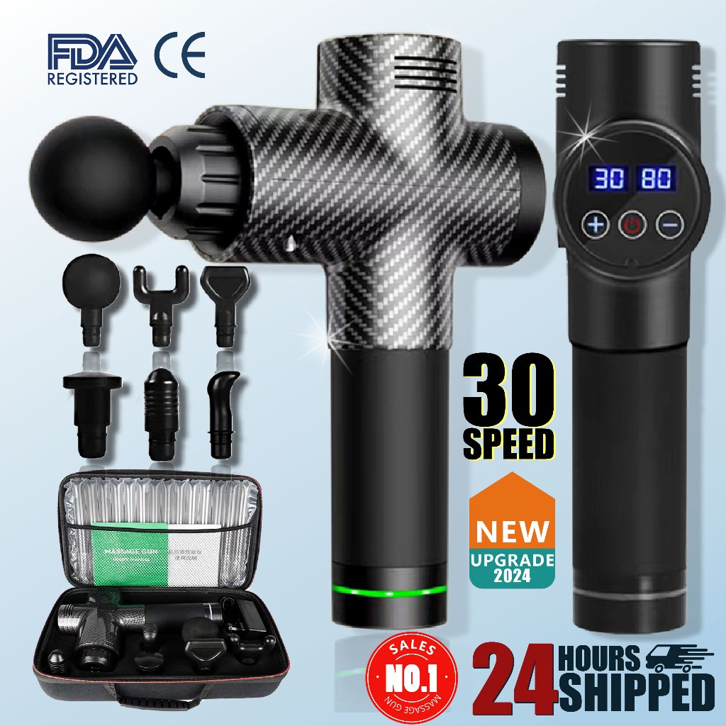 2024 Professional Massage Gun 30 Speed/Relieve Low Back Pain Massage ...