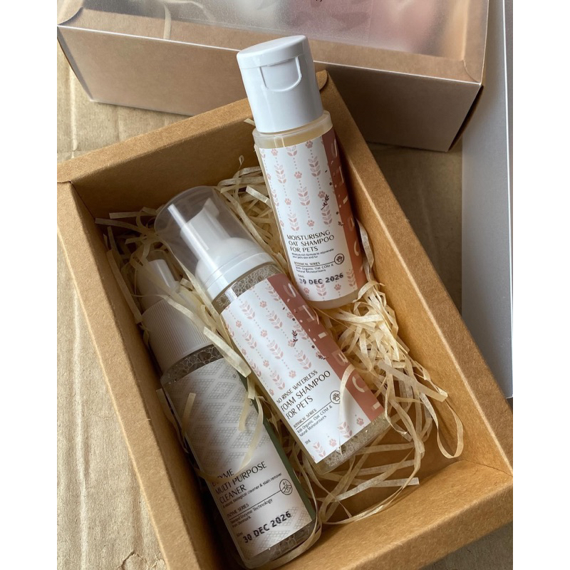 Shibui Pet Starter Kit (Oatmeal Shampoo + Waterless Foam Shampoo ...