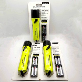 Pelican StealthLite 2410 Intrinsically Safe / Explosion Proof Flashlight, 183 Lumens, 2 Colors ...
