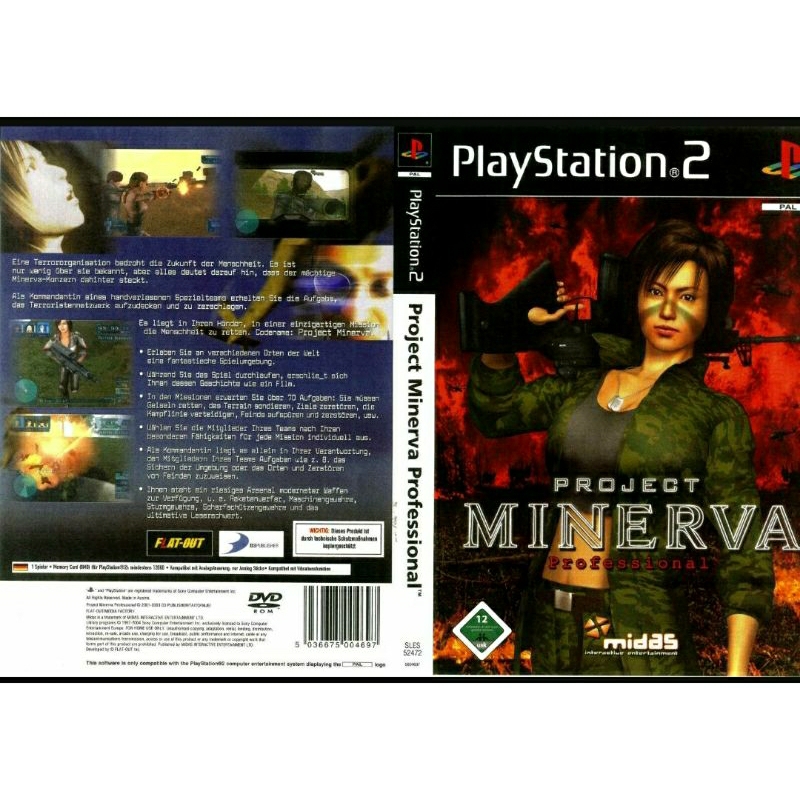 PS2 CD DVD GAME ( Project Minerva Professional ) English Version ...