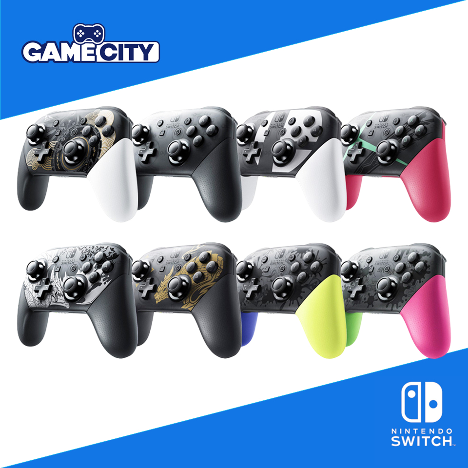 Nintendo Switch Pro Controller - Classic Black / Zelda TOTK / Splatoon ...