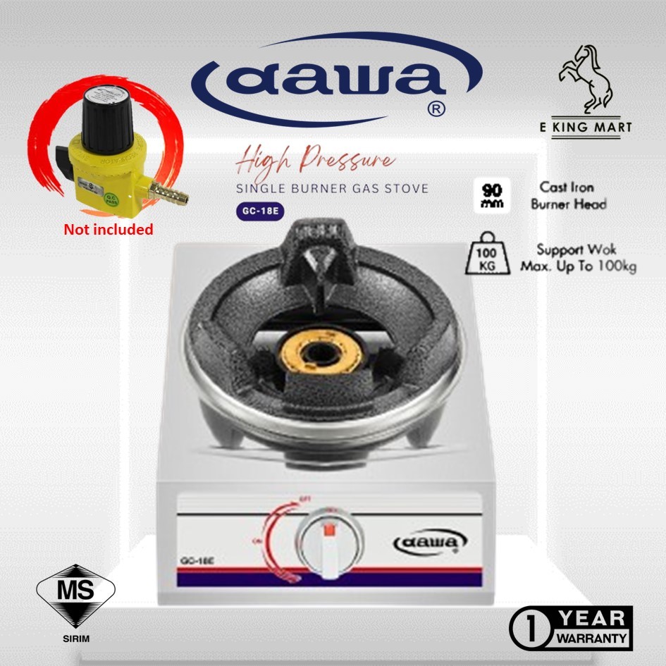 DAWA Gas Cooker High Pressure Stainless Steel Gas Stove Powerful Flame ...