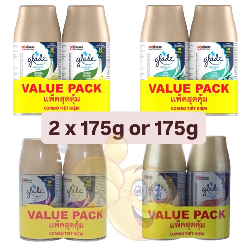 Glade Automotive Spray Refill 175g/175g x 2 | Shopee Malaysia
