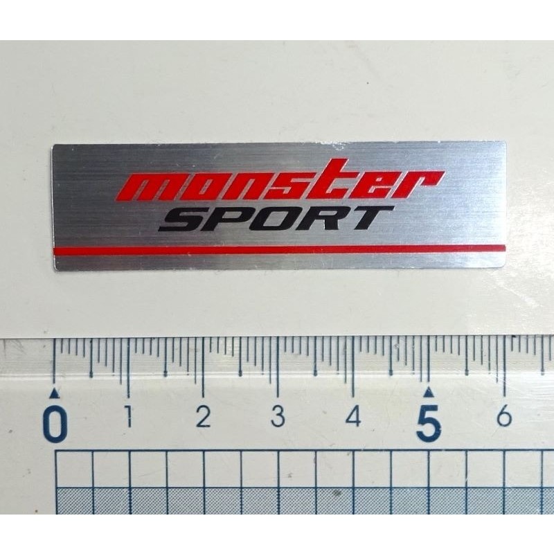MONSTER SPORT Aluminum Hairline Sticker Weather Resistance (60 x 16.5 ...