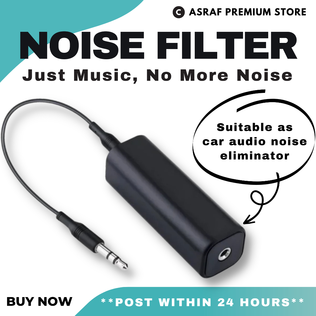 [Post 24H] Speaker 3.5mm Aux Audio Noise Filter Ground Loop Noise Isolator Eliminate Car Stereo ...