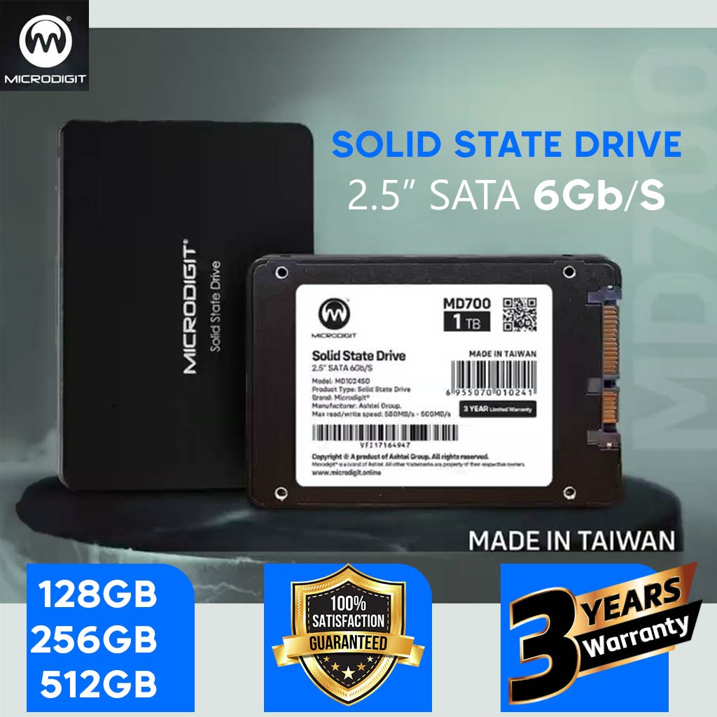MICRODIGIT SSD 120gb 240bg 480gb 1tb Solid State Drive Hard Disk SATA3 ...