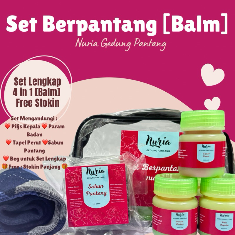 Set Berpantang Balm/ Balm Pilis/ Balm Tapel/ Balm Param/ Keperluan ...