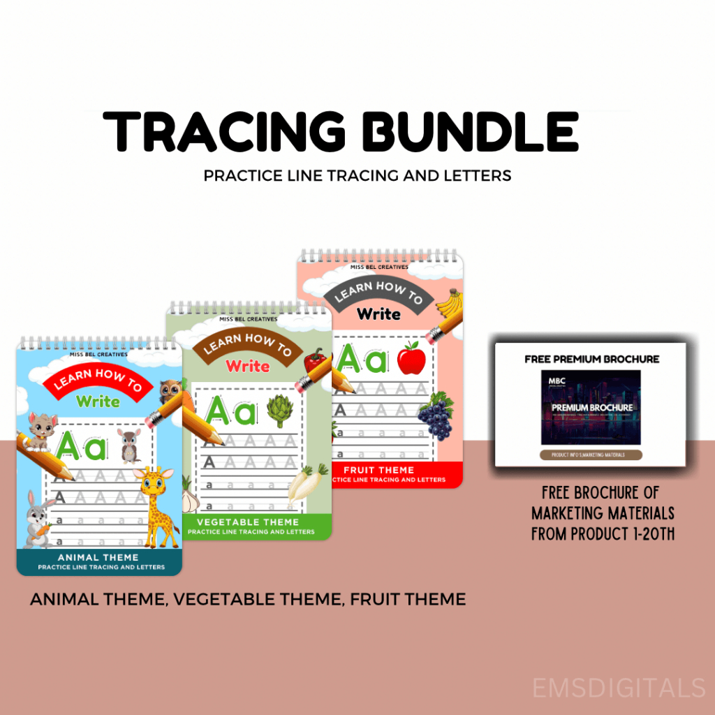 Done-for-you |TRI TRACING BUNDLE FOR KIDS| Belajar Hurut untuk Budak ...
