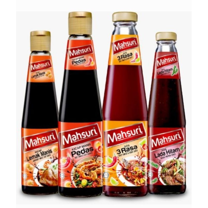 Mahsuri Sos Tiram (255g) / Sos Lada Hitam (235g) / Sos Tiga Rasa (265g ...