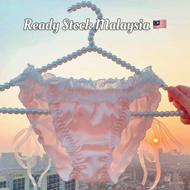 Hi Sweetie 🎀 [ready Stock] Luxury Satin Princess Style Sweet Panties
