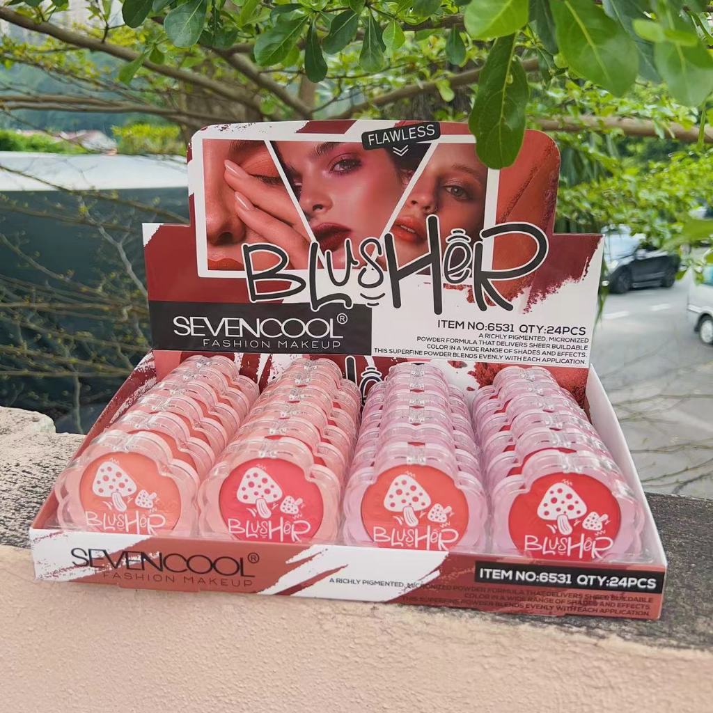 Seven Cool Makeup Beauty Strawberry Natural Fine Blusher ( 24pcs ...