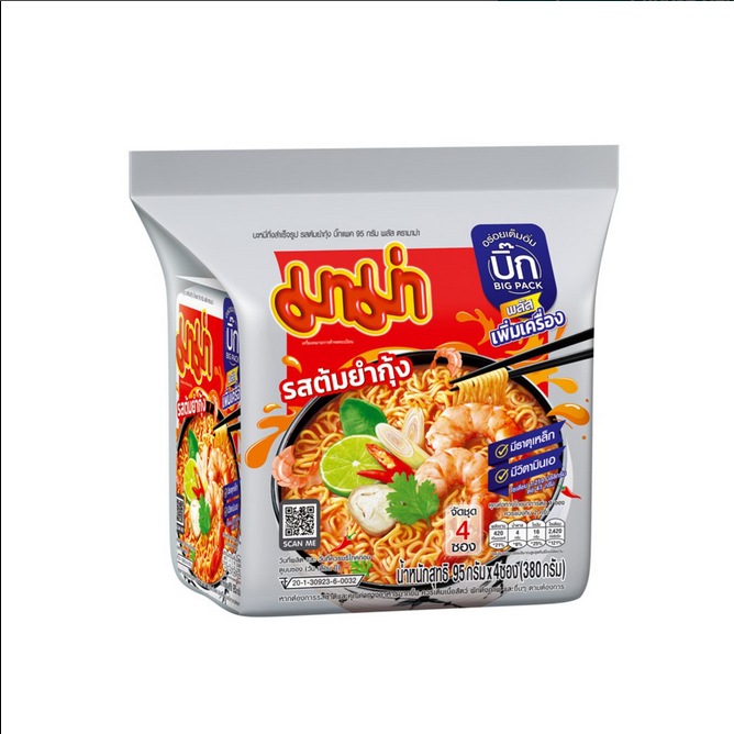 MAMA BIG PACK PLUS TOM YUM KUNG 95G.X4 | Shopee Malaysia