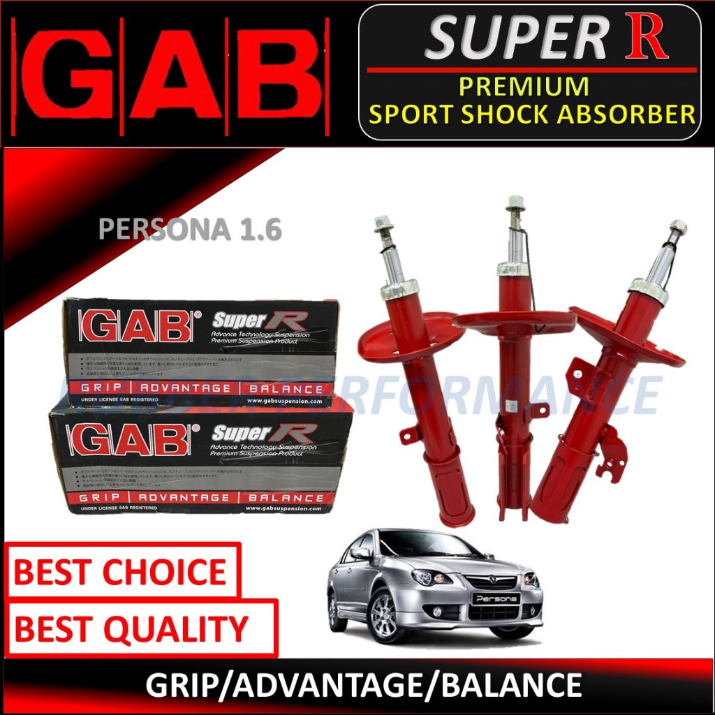 SET ORIGINAL GAB SUPER R ABSORBER DEPAN/FRONT ABSORBER / REAR ABSORBER ...