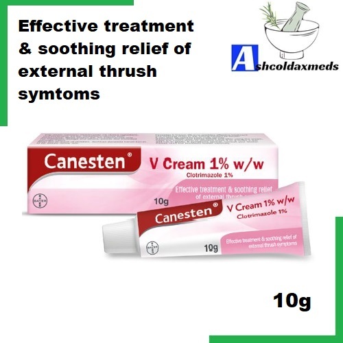 Canesten V Cream 1% For External Thrush Treatment (10g) Candid V ...