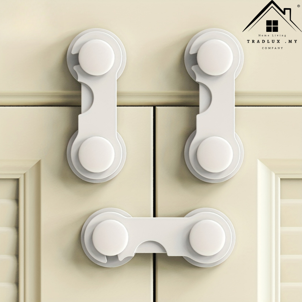 Safety Lock Anti-Theft Children Drawer Lock No Drill Safety Lock ...