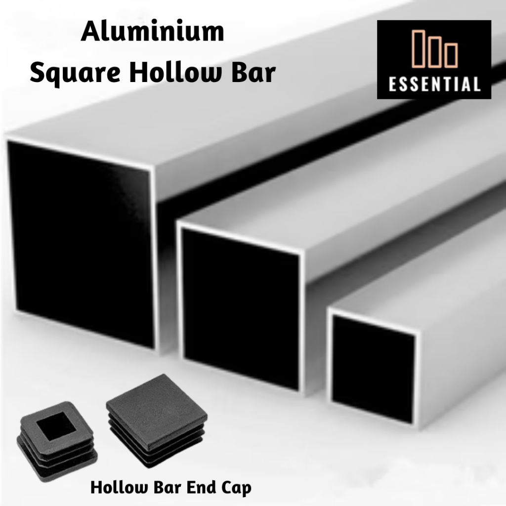 Aluminium Square Hollow Bar 2ft/4ft/6ft/8ft Segi Empat Hollow MF 1" / 1 ...
