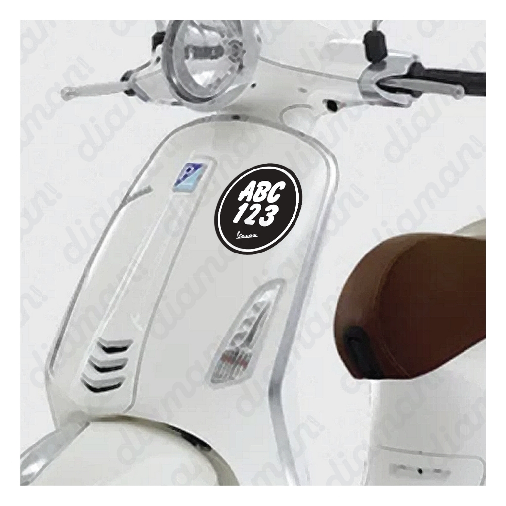 NUMBER PLATE VESPA BULAT | Shopee Malaysia