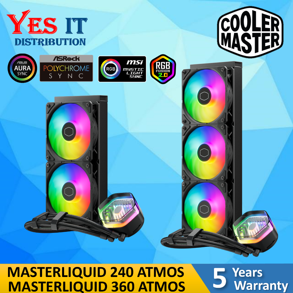Cooler Master MasterLiquid 240 Atmos ARGB / 360 Atmos ARGB / ML360R RGB ... Cooler Master MasterLiquid 240 Atmos ARGB / 360 Atmos ARGB / ML360R RGB ...