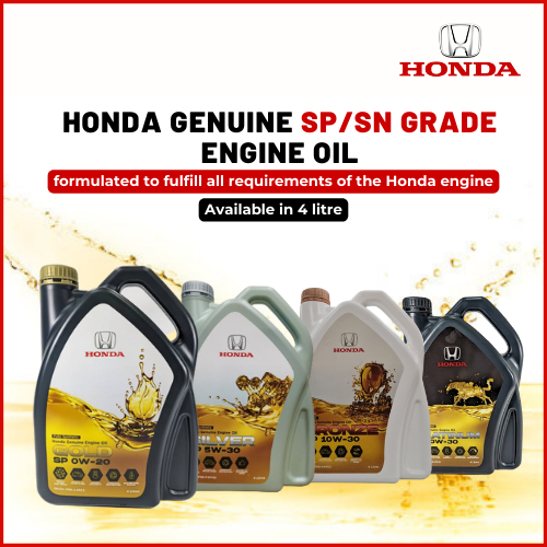 Honda Genuine Engine Oil - Fully Synthetic 0W20 / Semi Synthetic 5W30 ...