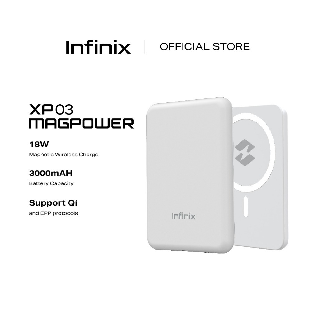 Infinix XP03 2in1 Charging Wireless Pad + Magnetic Powerbank 18W fast ...