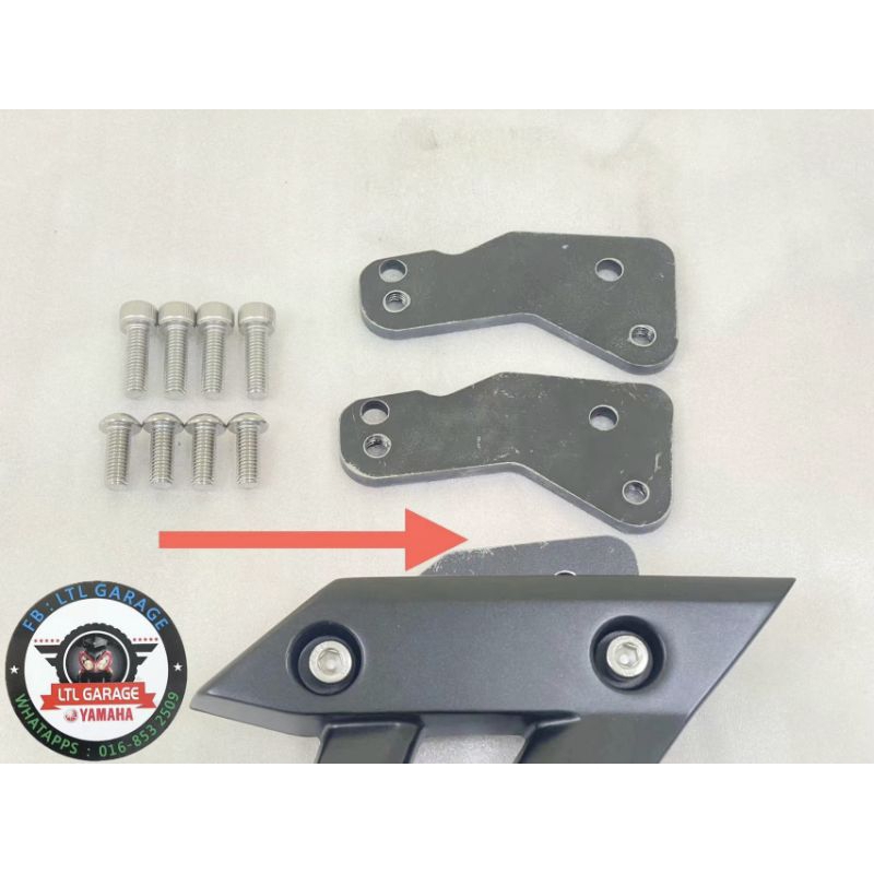 X1R:BRACKET CUSTOM FOOTREST X1R PNP BODY LC135 V2-v7(READY STOCK ...