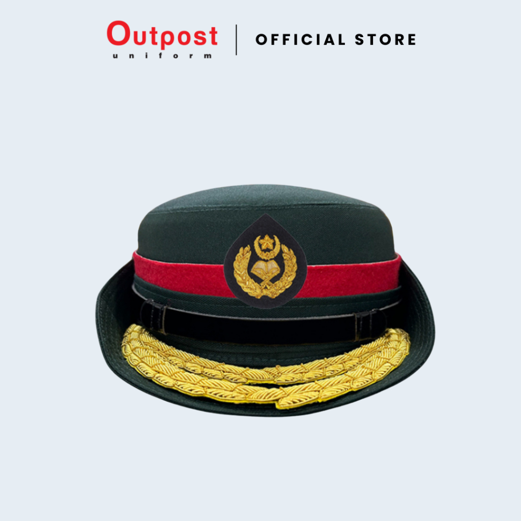 Outpost Bowler Hat / Topi Pegawai Wanita Dua Lapis Bunga Padi Kadet ...
