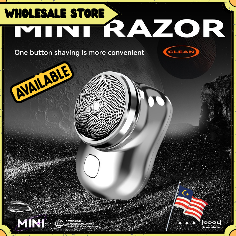 Mini Portable Shaver Electric Shaver Waterproof Beard Razor Travel Easy ...