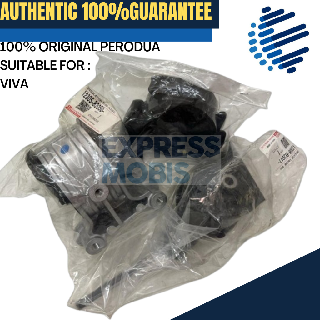 100% ORIGINAL PERODUA VIVA ENGINE MOUNTING (1SET) 12305 B2050 / 12306 ...