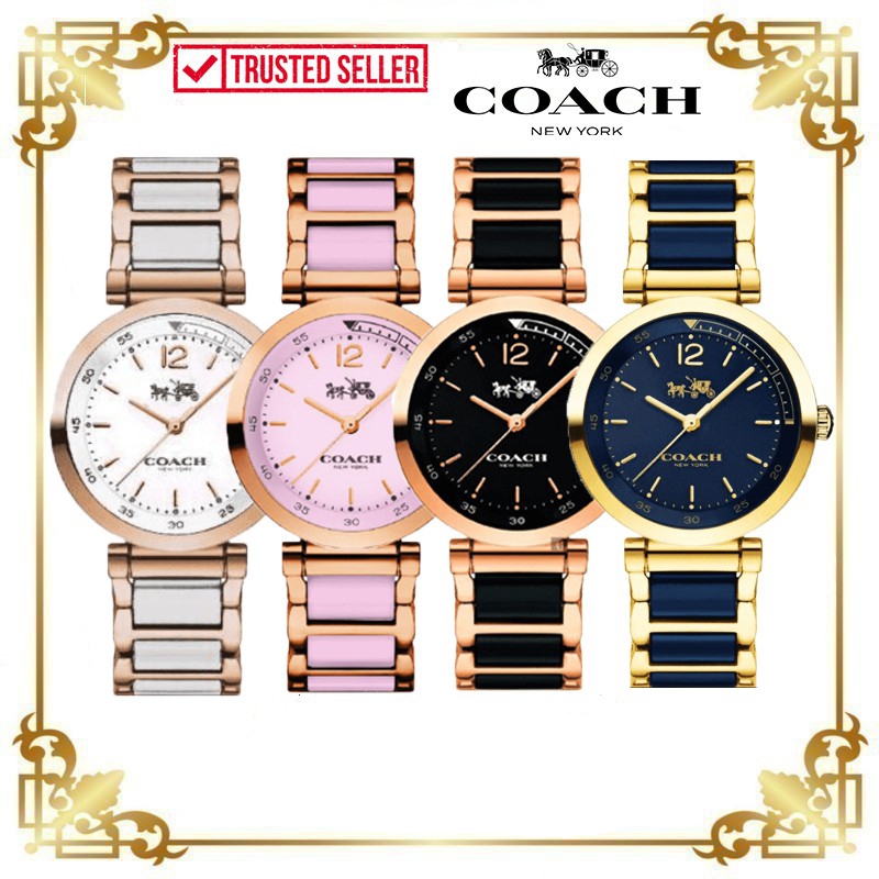 [Authentic] Coach 100% Original Women's 1941 Sport Ceramic Stainless ...
