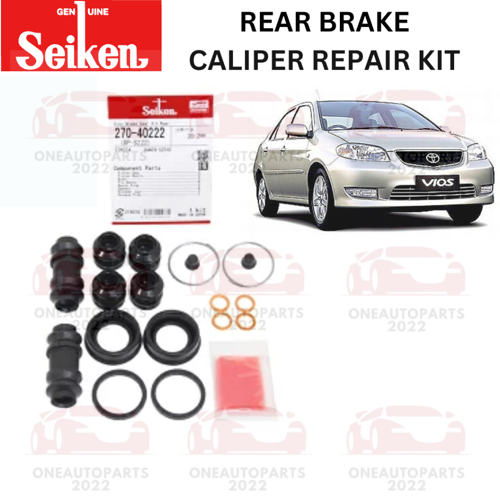 (MADE IN JAPAN) SEIKEN REAR BRAKE CALIPER REPAIR KIT TOYOTA VIOS NCP42 ...