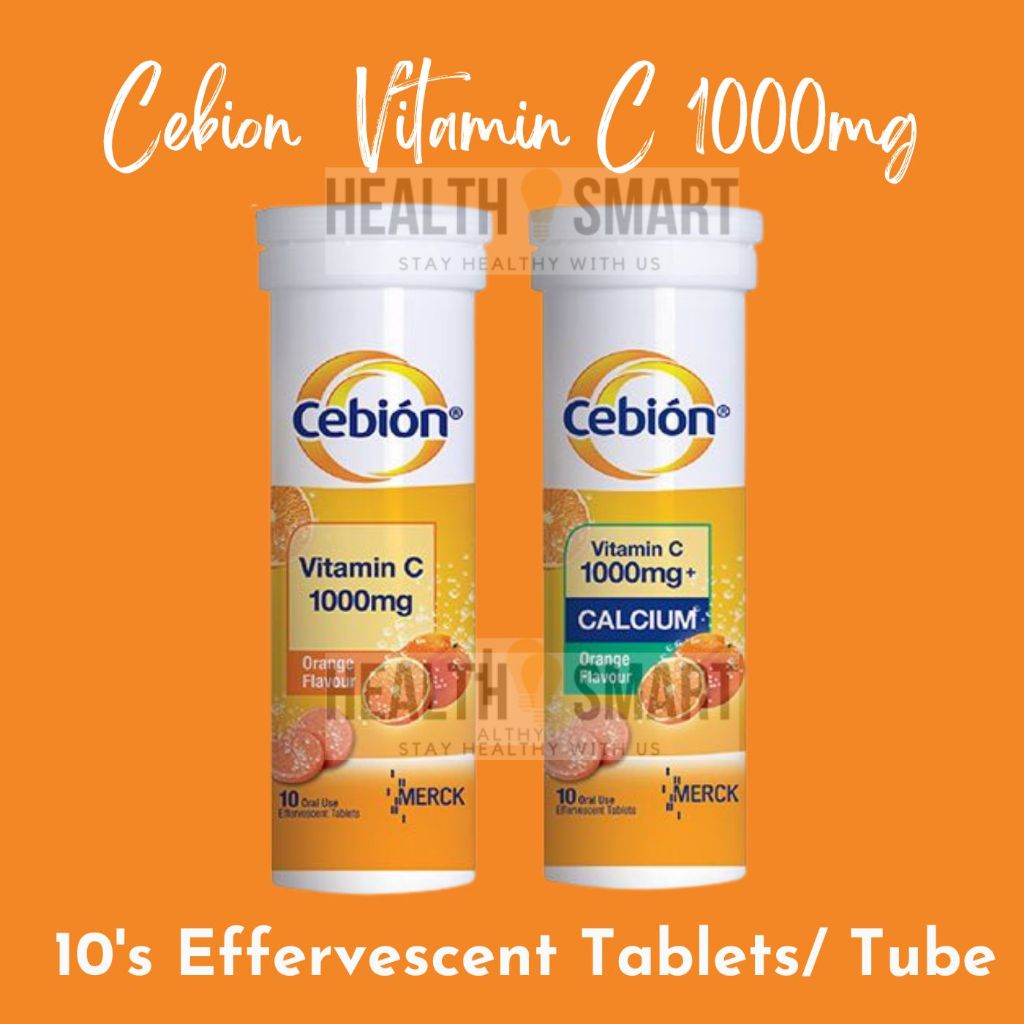 Cebion Vitamin C 1000mg / Vitamin C 1000mg with Calcium Effervescent ...