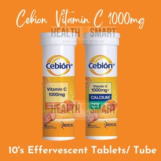 Cebion Vitamin C 1000mg / Vitamin C 1000mg with Calcium Effervescent ...